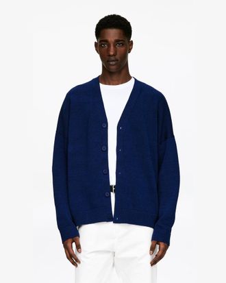 Arket Strickjacke Aus Baumwolle -Blau