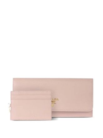 Prada Portemonnaie mit Logo - Rosa