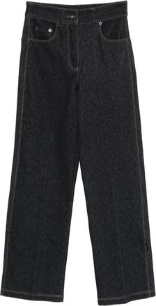 Max Mara Femme, Jeans, Bleu, Taille: 36 FR Pantalon en jersey effet denim