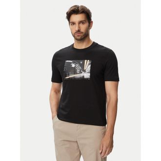 HUGO BOSS T-Shirt Te Motors 50566627 Schwarz Regular Fit