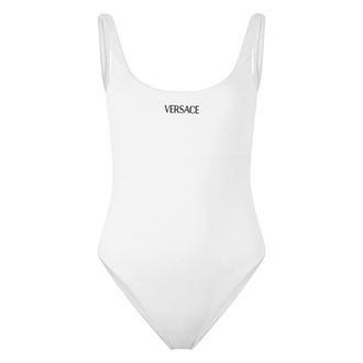 Versace Femme, Maillots de bain, Blanc, Taille: 42 FR Maillot de bain une pi&egrave;ce
