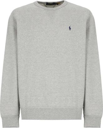 Ralph Lauren Ikonic Grauer Baumwoll-Crewneck-Sweatshirt - - Sweatshirts & Hoodies - Herren - Grau - M