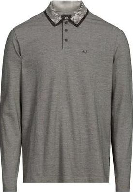 A|X Armani Exchange Polo &agrave; manches longues en coton
