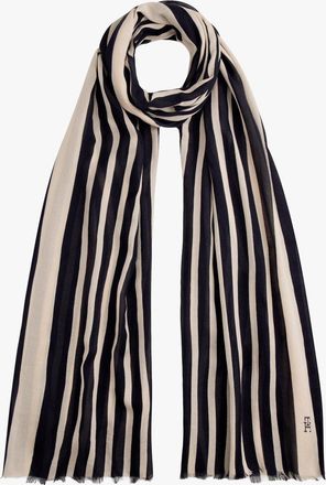 Tommy Hilfiger Foulard ray&eacute; en coton m&eacute;lang&eacute;