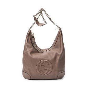 Gucci Crossbody Bags - Soho Chain Tassel Hobo - Gr. unisize - in Beige - f&uuml;r Damen