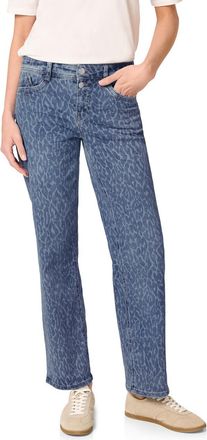 Street One Straight Leg Jeans Mid Blue Leo Laser 25