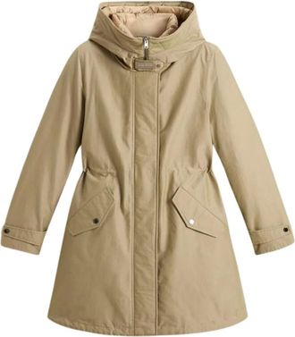 Woolrich Femme, Manteaux, Beige, Taille: 40 FR Parka 3-en-1 V&ecirc;tements dext&eacute;rieur