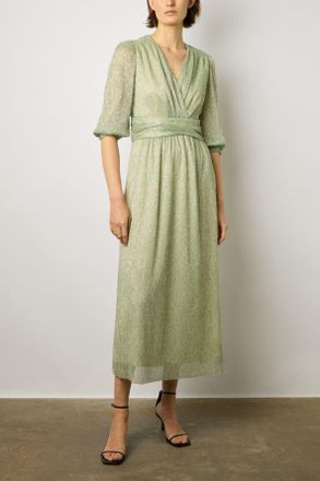 Gerard Darel Robe longue en lurex - ELLINE - Vert deau