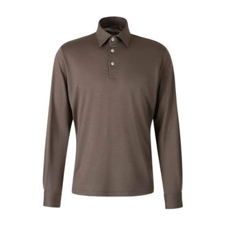 Herno Woll Polo Shirt - - Knitwear - Herren - Braun - XL