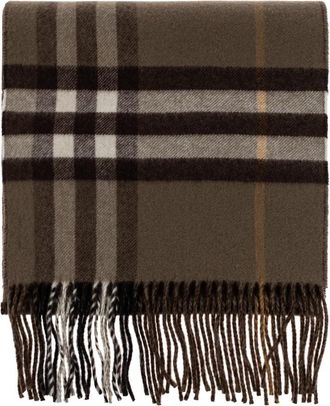 Burberry Check Cashmere Scarf - - Accessories - unisex - Braun - ONE SIZE