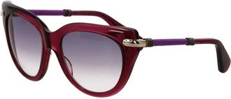 Chrome Hearts lunettes de soleil &agrave; monture papillon - Violet
