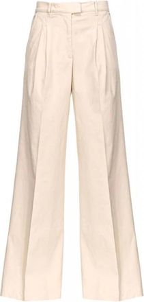 Pinko Pinko, Femme, Pantalons, Beige, Taille: 38 FR Wide Pantalons
