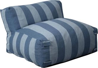 Oviala Gartensessel, gestreift, f&uuml;r modulares Sofa, Blau Pacific - Mixi