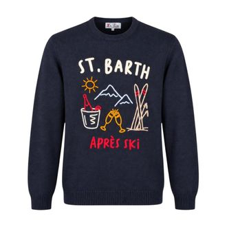 MC2 Saint Barth Heron Pullover - - Knitwear - Herren - Blau - L