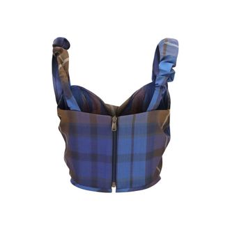 Vivienne Westwood Womens Blue Polyester Corset Clothing