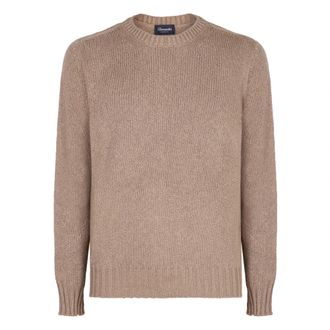 Drumohr Gerippter Baumwollpullover - - Knitwear - Herren - Beige - M