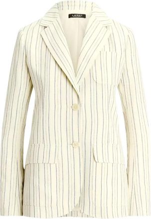 Ralph Lauren Femme, Vestes, Beige, Taille: 40 FR Blazer à rayures