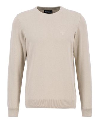 Barbour Pullover aus Baumwolle mit gesticktem Label-Schriftzug in