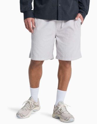 Quiksilver Taxer - Walkshorts aus Cord in Grau, 18 Zoll Schrittl&auml;nge