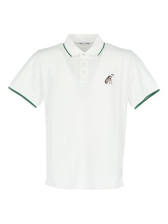 Jacob Cohen Besticktes Poloshirt - Wei&szlig;