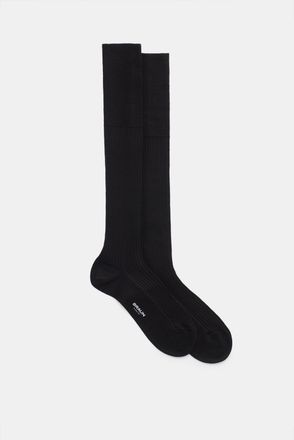 Falke Herren - Kniestrumpf No. 7 schwarz