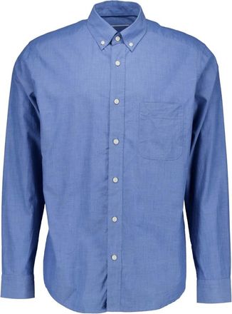 Eton Homme, Chemises, Bleu, Taille: 2XL Chemise Chambray Unie