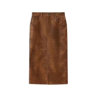 Isabel Marant Jupe midi Bisane effet cuir
