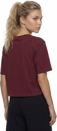 Guess T-Shirt COLETTE BOXY T-SHIRT mit Logo-Applikation, Baumwolle