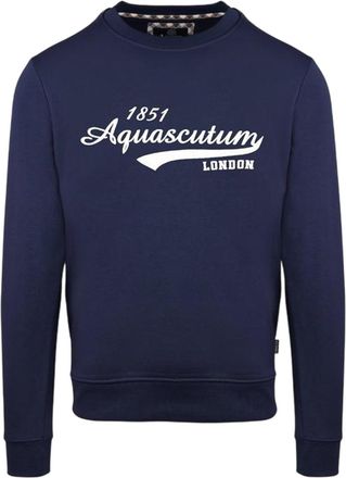 Aquascutum Sweatshirt f&uuml;r Herren, Rundhalsausschnitt (Marine)