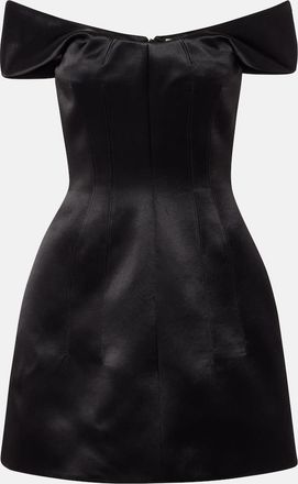 Alexander McQueen Off-Shoulder-Minikleid aus Satin