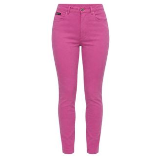 Dolce & Gabbana Pantalon skinny - Femme - Pantalons - Rose - Taille: 38 FR