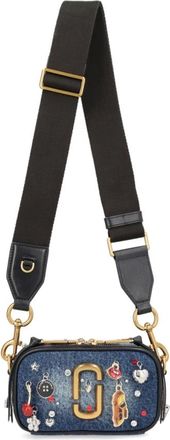 Marc Jacobs Femme, Sacs, Bleu, Taille: ONE Size Trinket Charm Denim Snapshot