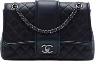 Chanel Pre-owned Sac &Eacute;l&eacute;gance Chic &agrave; Rabat - Femme - Pre-owned - Bleu - Taille: ONE Size