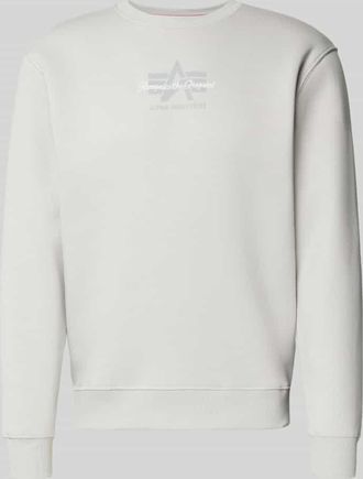 Alpha Industries Sweatshirt mit Logo und Rundhalsausschnitt