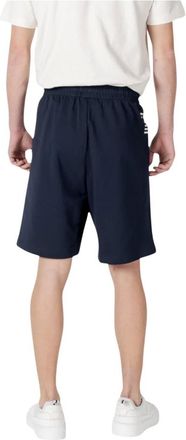 Emporio Armani Shorts en coton avec poches avant - Homme - Shorts - Bleu - Taille: XS