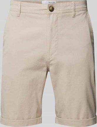 Selected Slim Fit Shorts mit Strukturmuster Modell LUTON
