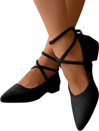 Minetom Blockabsatz Pumps Riemchen Damenschuhe Frühjahr Business Plateau Ballerinas Elegant Schuhe Mit Absatz Für Damen Sommer Spitzenschuhe Geschlossene Bequ