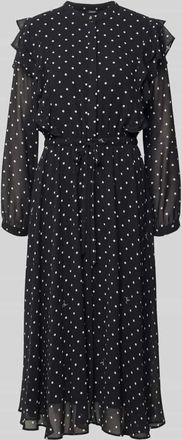 Joop Midikleid im Allover-Look mit Bindeg&uuml;rtel