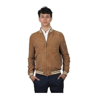 AT.P. CO Wildleder Bomberjacke - - Jackets - Herren - Braun - 2XL