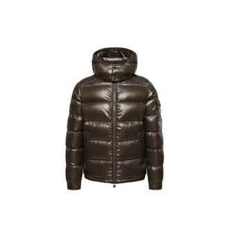 Moncler Moncler Doudoune Courte &Agrave; Capuche Maya, Homme, Vert, Taille: 0