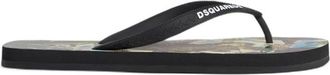 Dsquared2 Homme, Chaussures, Multicolore, Taille: 41 EU Sandales Tongs Logo