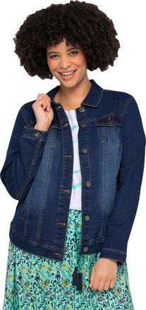Angel Of Style Jeansjacke Frieda authentische Jacke mit Wasch-Effekten und Stretchkomfort. Hemdkragen, Metallknöpfe, 4 Taschen. Langarm mit Manschetten