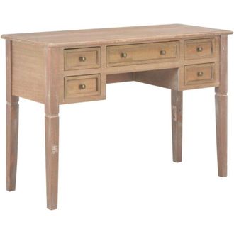 vidaXL Vidaxl - Bureau Marron 109,5 x 45 x 77,5 cm Bois