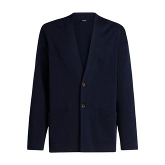Kiton L&auml;ssige Baumwolljacke - - Jackets - Herren - Blau - 3XL