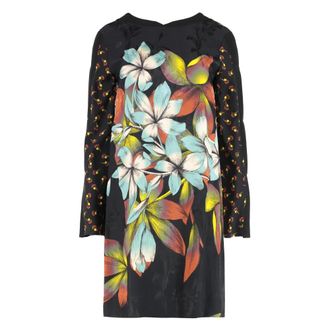 Etro Seidenkleid mit R&uuml;ckenfalten - - Dresses - Damen - Mehrfarbig - S