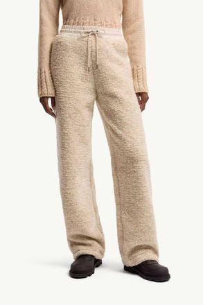 Moncler Boucle Knit Joggers - Ecru