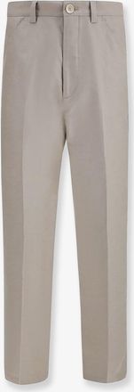 Brunello Cucinelli Cotton and linen trousers - BRUNELLO CUCINELLI - gender_Man