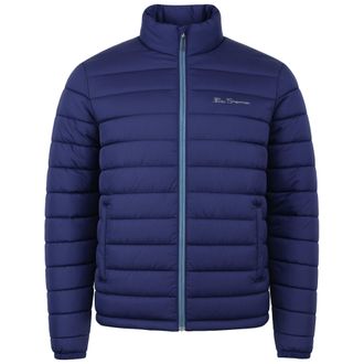Ben Sherman Signature Herren Dunkelblaues Gepolstertes Jackett
