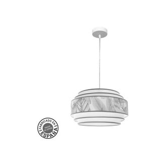 Fabrilamp Fabrilamp - abrila akunadecor Lampenschirm Pendelleuchte Modell Camerun Grau 1 Licht
