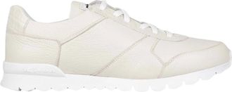 Kiton Homme, Chaussures, Blanc, Taille: 42 EU Baskets en cuir de veau